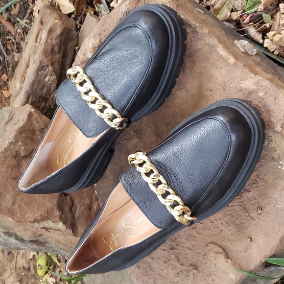Jessica Simpson | Shoes | Jessica Simpson Leather Platform Loafers ...